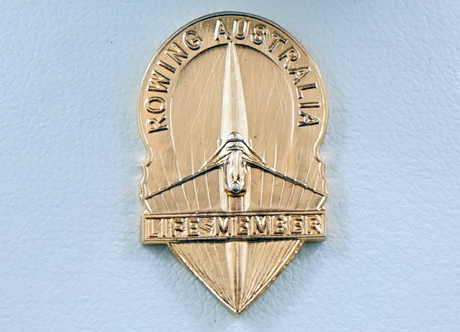 Rowing Australia Life Membership pin